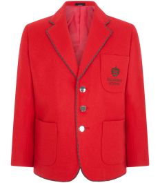 BLA-16-HAL - Hallfield Blazer - Red/bottle/logo
