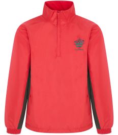 JKT-71-HAL - Hallfield windproof jacket - Red/bottle/logo