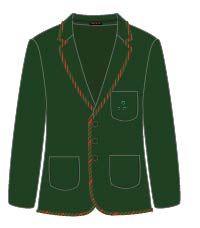 BLR-01-HAL - Hallfield senior boys blazer - Bottle/logo