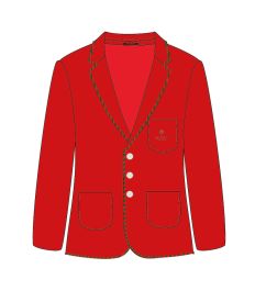 BLZ-95-HAL - Hallfield blazer - Red/bottle/logo